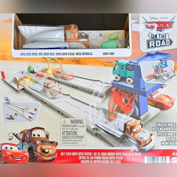 Mattel | Toys | Nib Cars Salt Flats Super Speed Playset | Poshmark